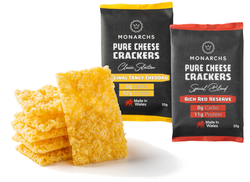 Monarchs Pure Cheese Crackers: Carb Free Keto Snacks – Monarchs Crackers