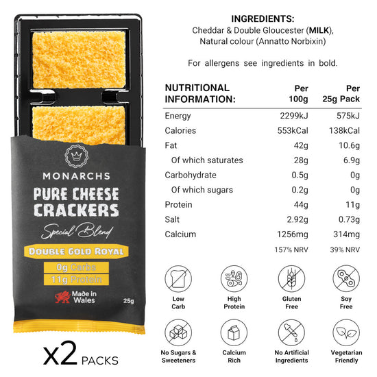 Monarchs Pure Cheese Crackers: Carb Free Keto Snacks – Monarchs Crackers