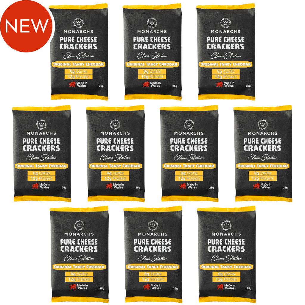 Monarchs Pure Cheese Crackers: Carb Free Keto Snacks – Monarchs Crackers